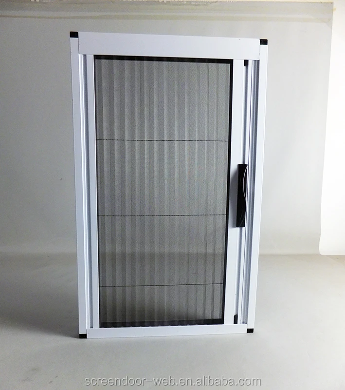 DIY plisse insect screen aluminum accordion fly engineering door ...