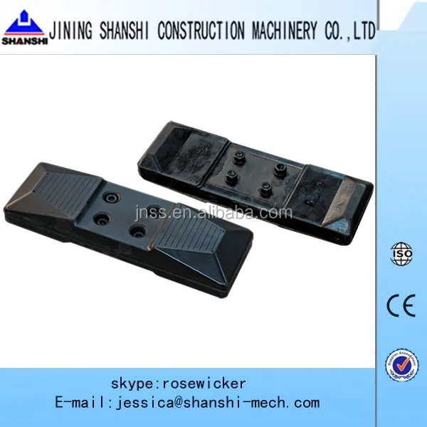 20" Chain on Pads 500mm Rubber Track Pad Fit for Excavators
