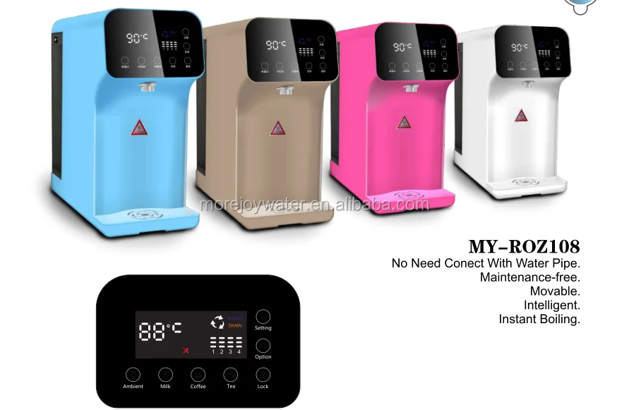 4 Stages Hot Water Filter Dispenser with RO System Countertop