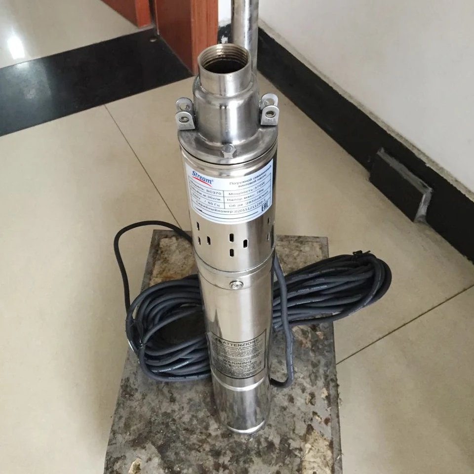 Deep Well Submersible Screw Pump with Brass Oil Chamber