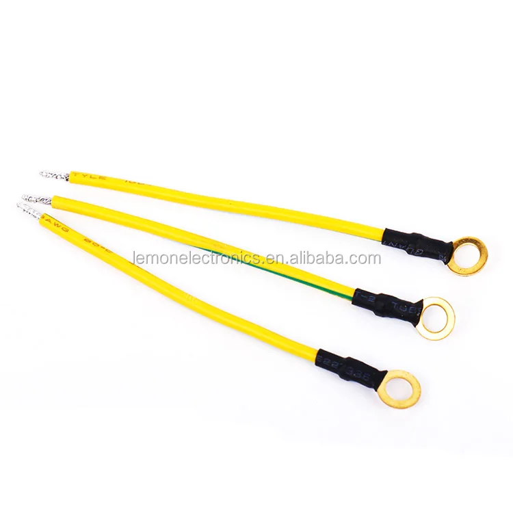 4.2mm Ring Terminal Yellow-green Color Ground Wire Cable Harness - Buy ...