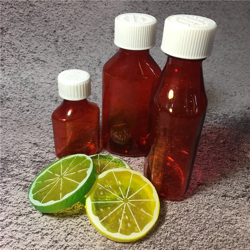 Plastic Syrup Liquid Medicine Bottle with Push Down & Turn Lid| Alibaba.com