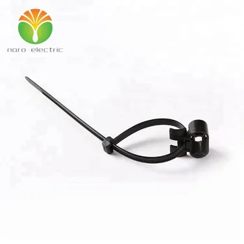 Movable Weld Stud Fixing Cable Ties With Push Mount 156