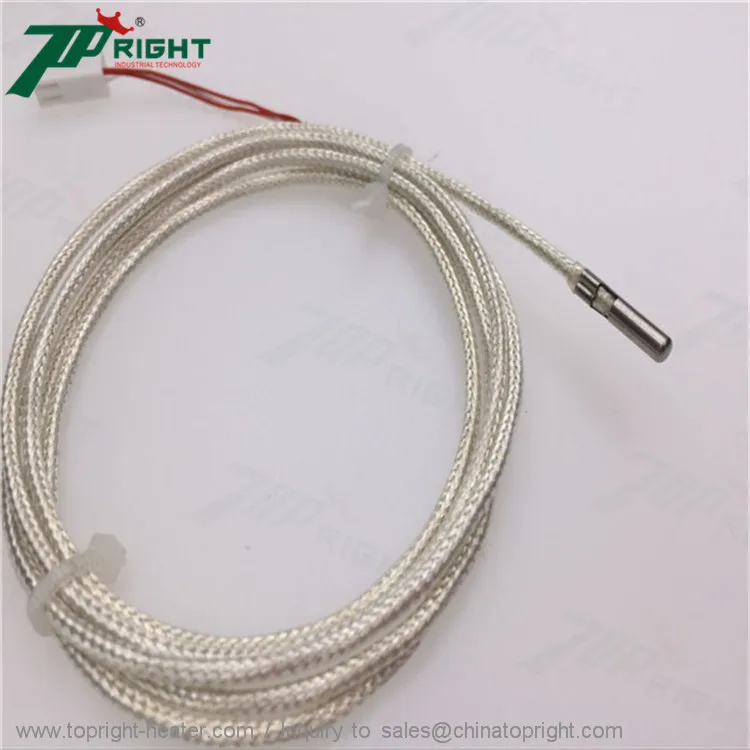 Dia.3x8mm Platinum Resistance Rtd Pt100 Stainless Pt1000 Temperature ...