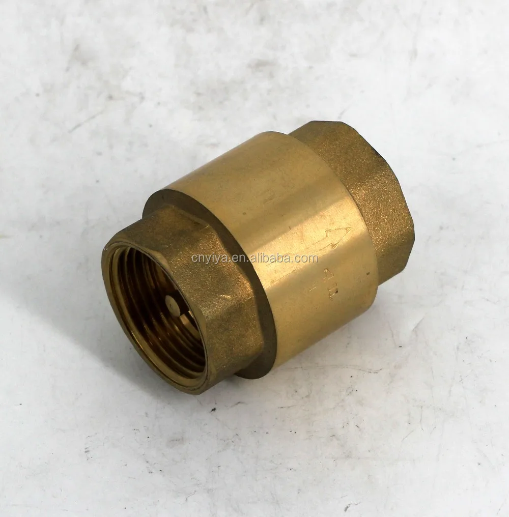 Vertical Brass Spring Check Valve Npt Or Bsp - Buy Brass Check Valve ...
