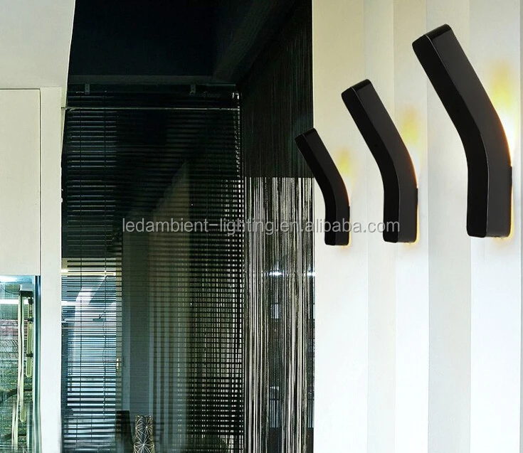 Indoor modern simple design black or white electrical wall light ...