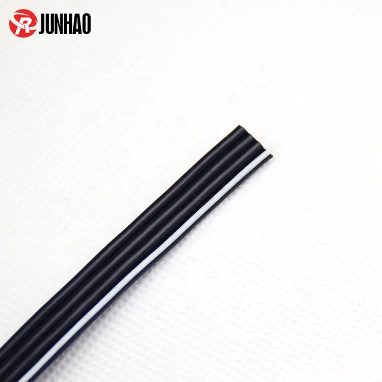 4 Pin Flat Wire Cable Silicone Rubber Flat Ribbon Wire Flat Electrical ...