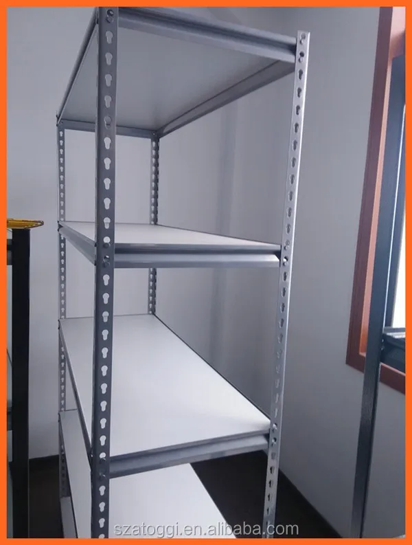 Foldable Industrial Metal Slotted Angle Iron Storage Shelf