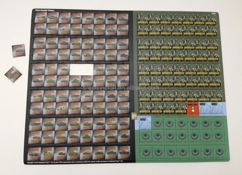 Customized Die Cut Cardboard Game Tokens with 4C Printing ...