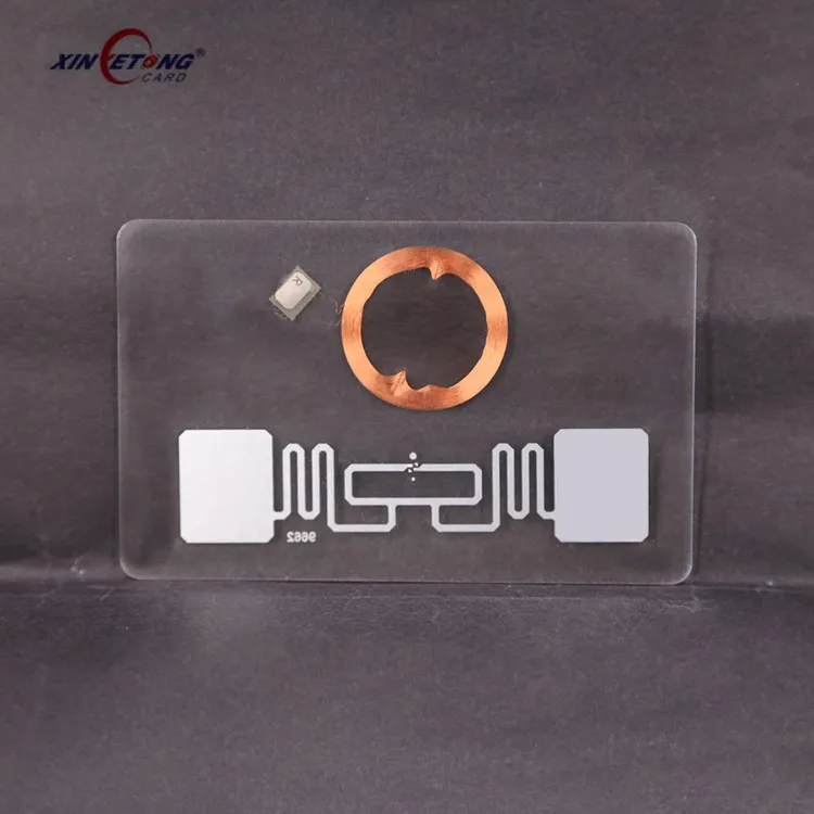 Xyt Nfc 215 Rfid Clear/ Transparent Rfid Nfc Business Card For Factory ...