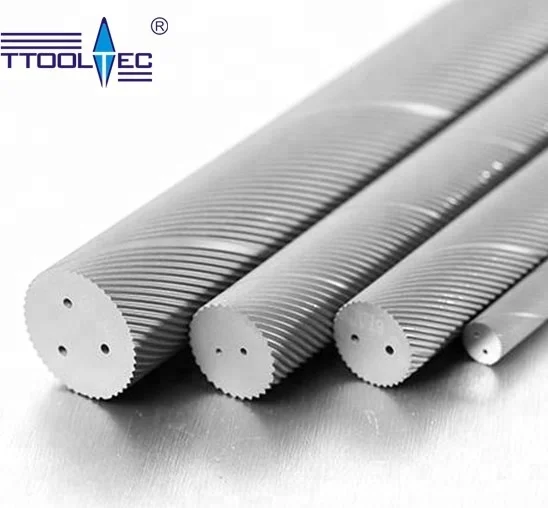 Tungsten Carbide Rods With Double Helical Holes 30(r),Cemented Carbide ...