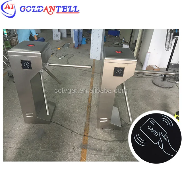 Philippines One Way Card Swipe Entrance Door Turnstile 420x330x1000 Mm ...