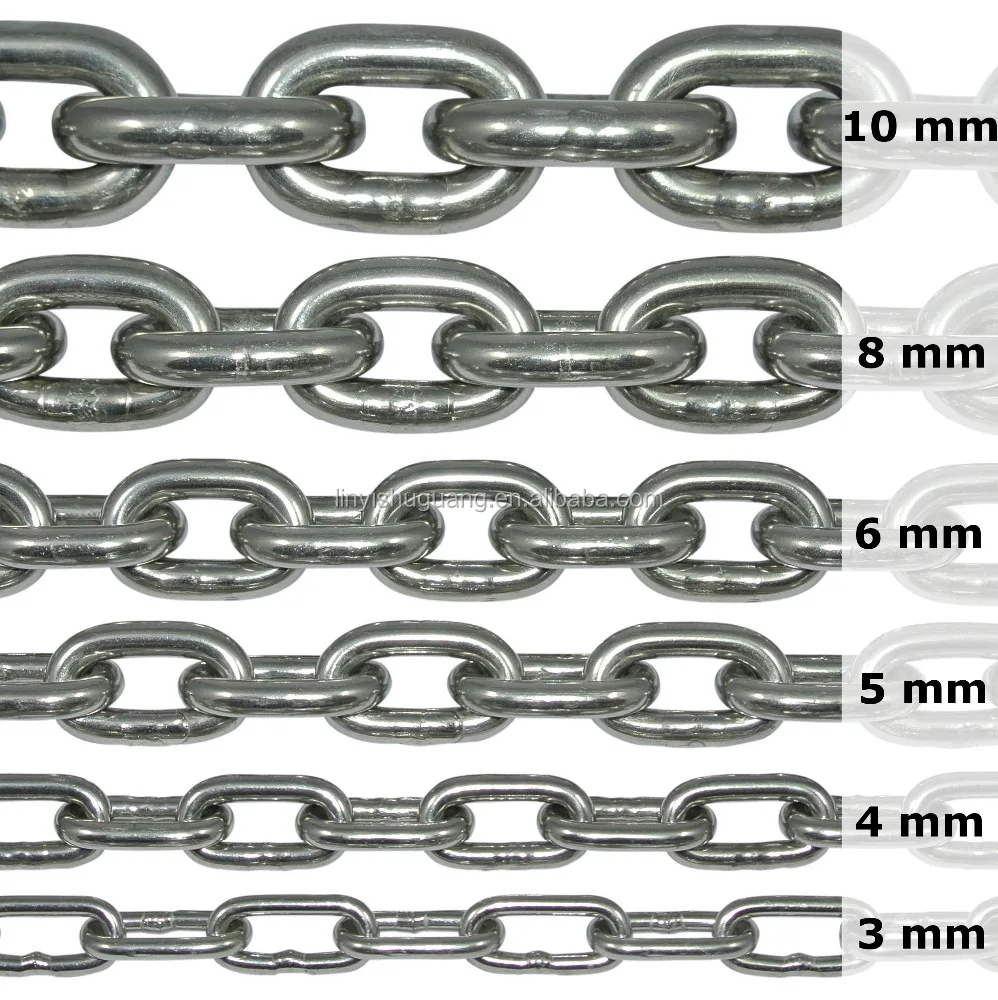 Ss304 Ss316 Ss316l Polished Stainless Steel Din766 Short Link Chain ...