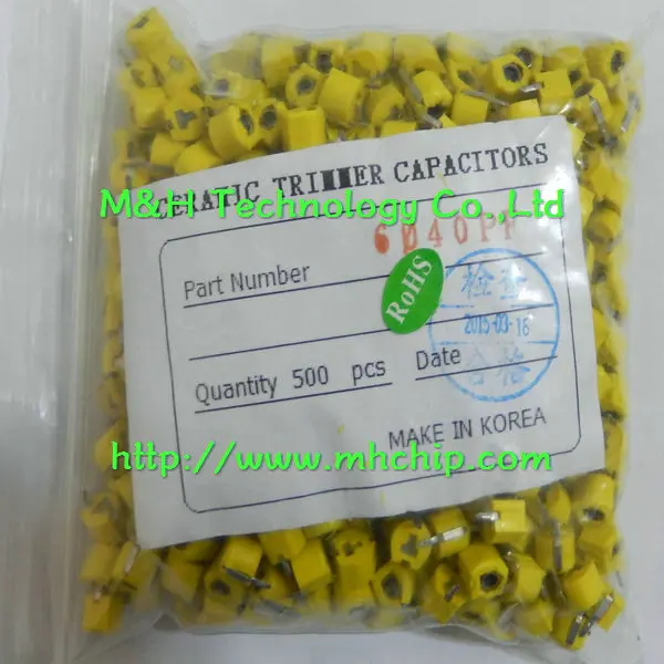 Yellow Capacitor Ceramic Trimmer Capacitor 6.8pf 45pf 40pf - Buy Yellow ...