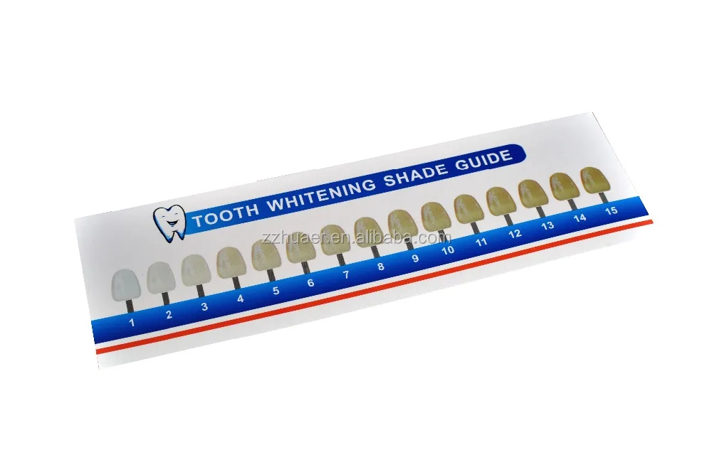 Teeth Color Chart R-20 Bleaching 3d Dental Teeth Whitening Shade Guide ...