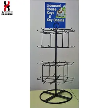 Useful Metallic Countertop Key Rings Display Racks And Stands/store ...