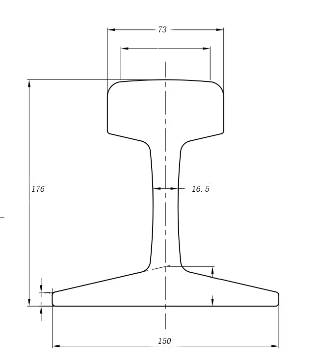 U71mn Heavy Rail 60kg 50mn Heavy Rail Train 60kg/m Rail Track| Alibaba.com