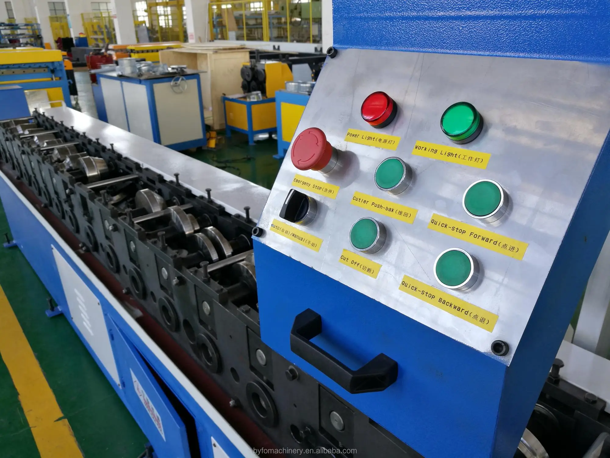 Ventilation Duct Tdc Flange Rolling Machine Stainless Steel Sheet Metal ...