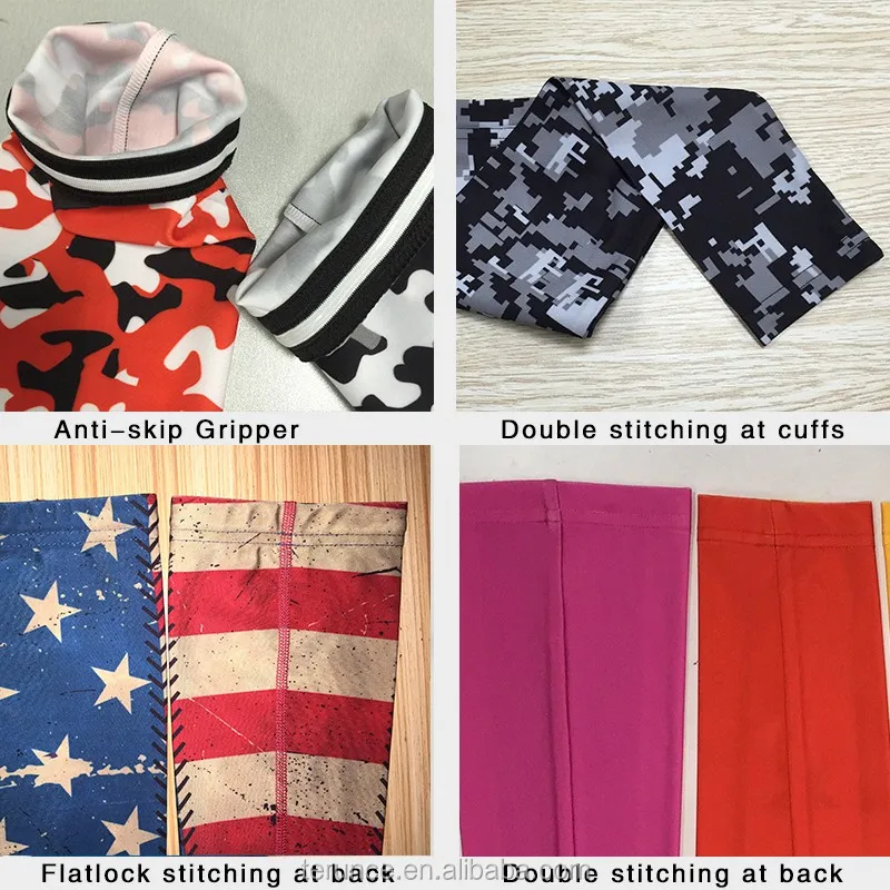 Custom Solid Blank Plain Arm Sleeves for Sports Compression