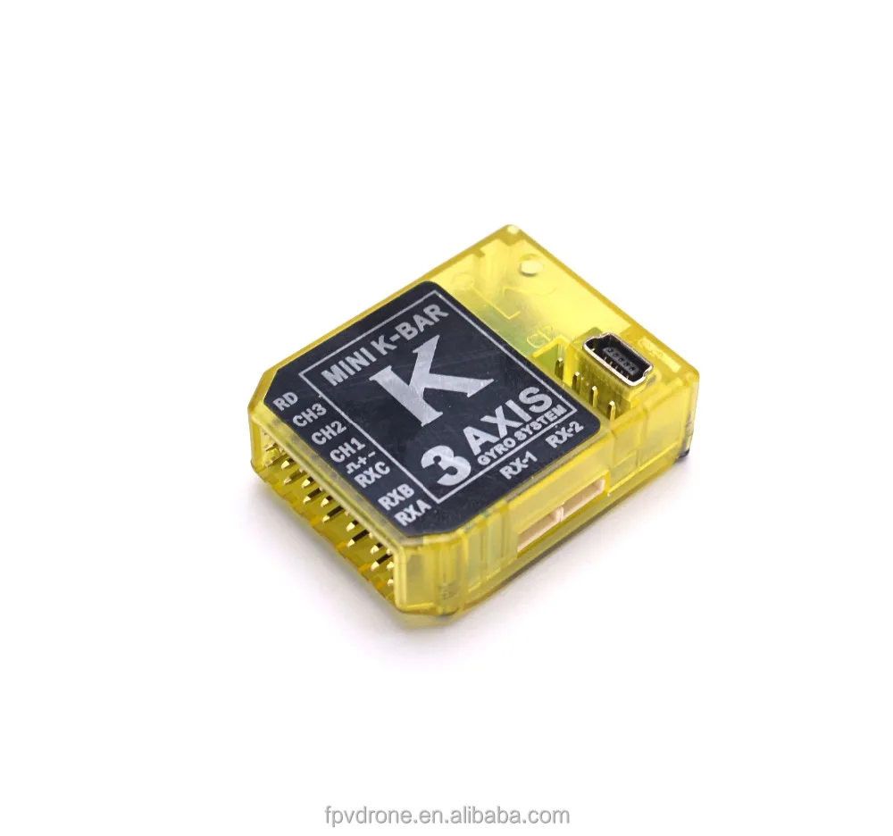 KBAR Mini K-Bar Yellow K8 3-Axis Gyroscope for RC Airplanes ...