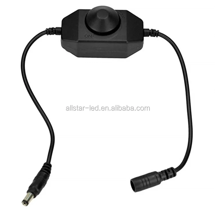 Mini DC 12V-24V 6A LED Strip Dimmer Switch Single Channel Inline PWM ...