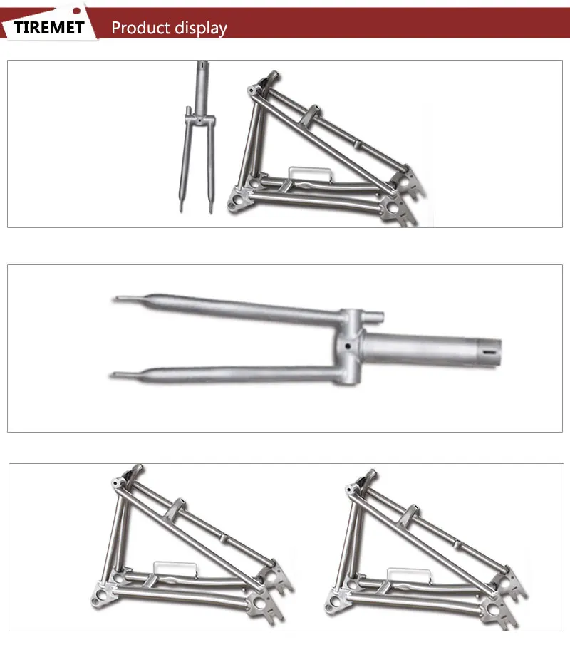 Titanium Collapsible Bike Rear Frame Triangle/frame Suit For Folding ...