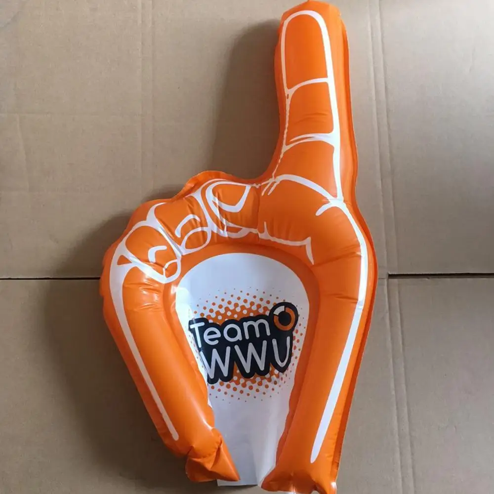 Inflatable Middle Finger Hand With Custom Design And Imprint ...