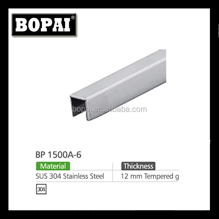 Stainless Steel U Profile for Glass Sliding Door Track - Customizable ...