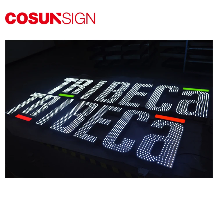 Flip Dot Pierced LED Display - Customizable Electronic Sign