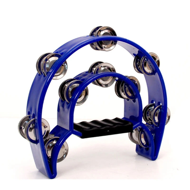 Half Moon Drum Tambourine Percussion Musical Instruments Metal Jingles ...