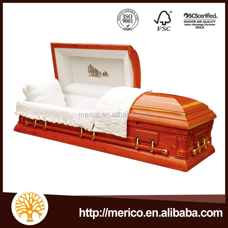 RED CEDAR spanish coffin MDF caskets made in China| Alibaba.com