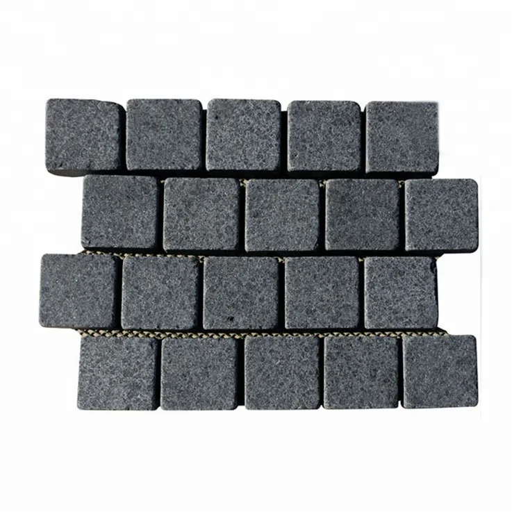 High Strength interlocking grey tumbled granite driveway paving stones ...