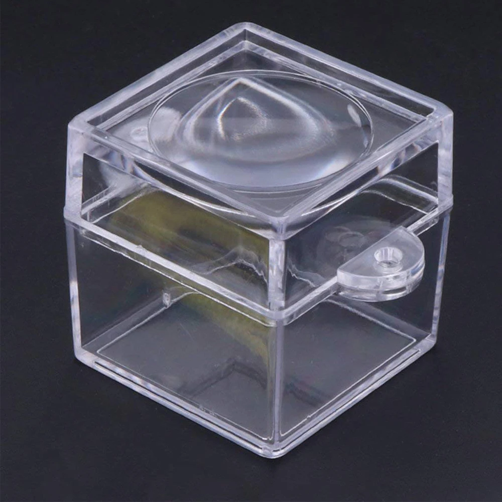 Mini Transparent Acrylic Insect Box Bug Viewer Cubic Magnifying Glass ...