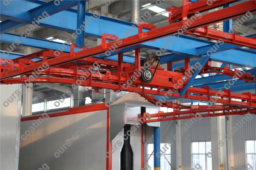 Overhead Conveying System Hanging Chain Conveyor For Coating Production ...