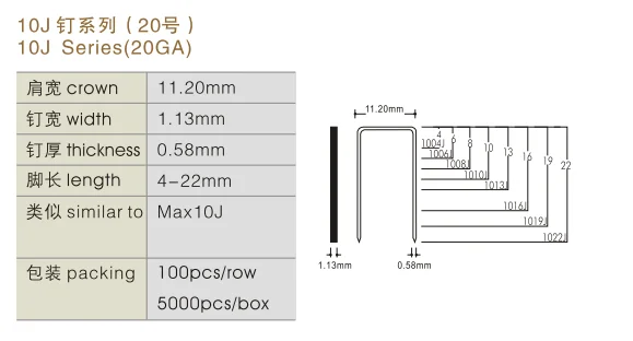 Bde Staples 1010j Staple Pin 10 Mm Upholstery 1010j Sofa Staples 1010j ...
