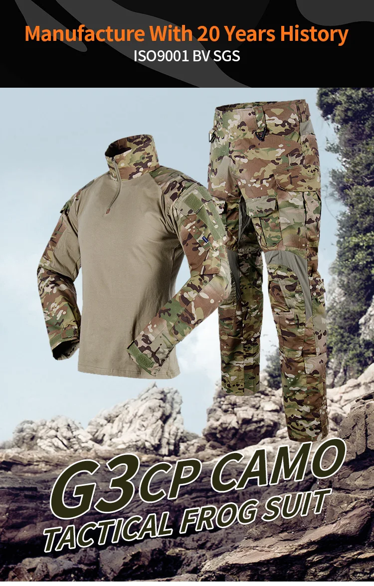 Outdoor Multicam Clothing Tactical Combat Uniform Shirt And Pants ...