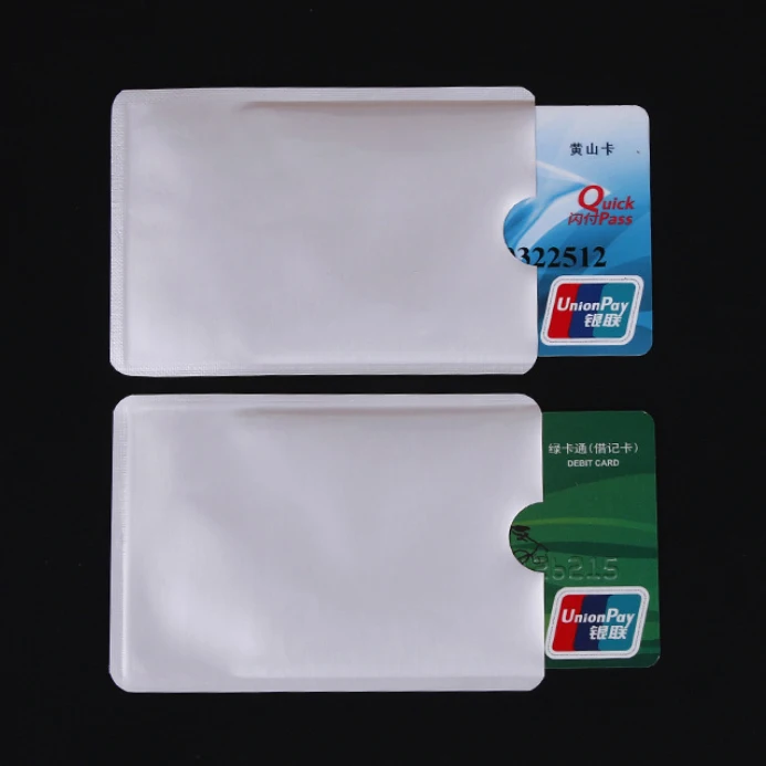 Standard Printing Aluminium Foil RFID Blocking Card Sleeve to Protect ...