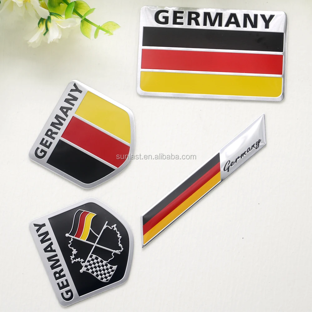 Aluminum Embossed Car Decoration Vinyl Germany Car Sticker - Buy Car ...