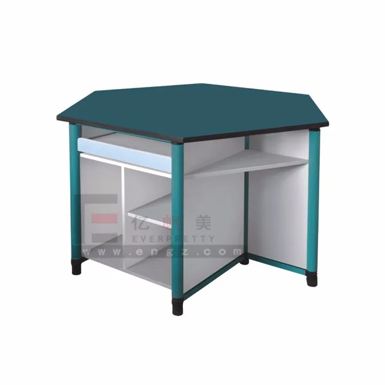 School Chemistry Laboratory Furniture Hexagon Table Resin Board Lab ...