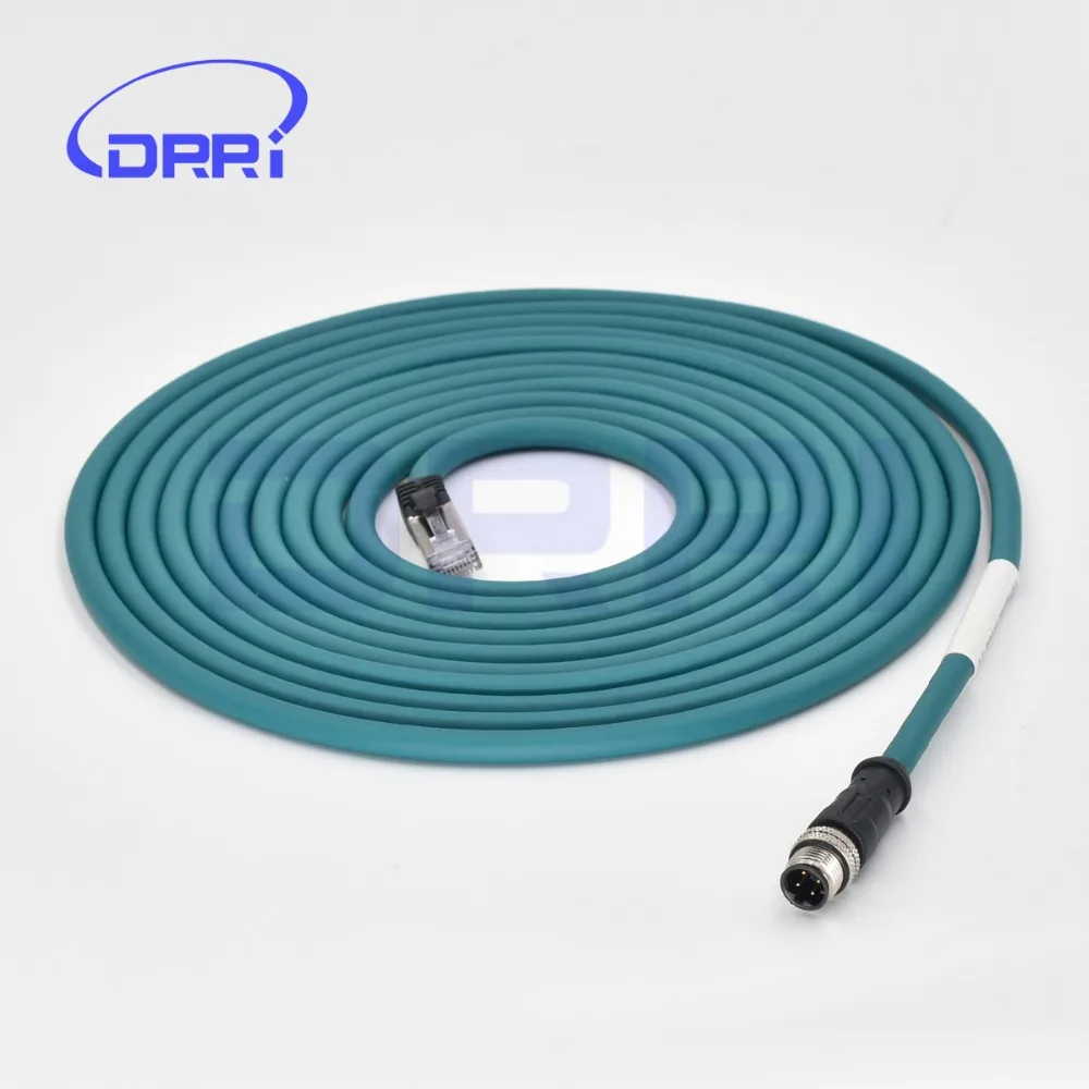 M12 To Rj45 Ethernet Cable M12 Connector X-code 8pin To Rj45 Cat5e ...