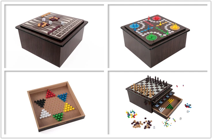 10 in 1 Multi Games Combo Board Game Set - Eco-friendly