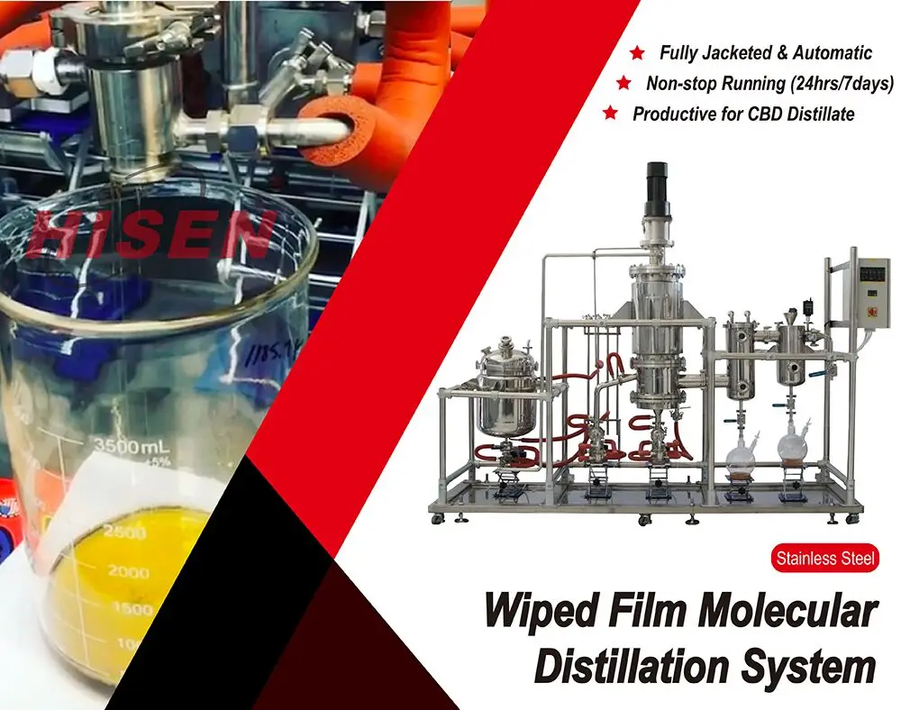 S316l Cast Stainless Steel Molecular Distillation Apparatus Protein And ...