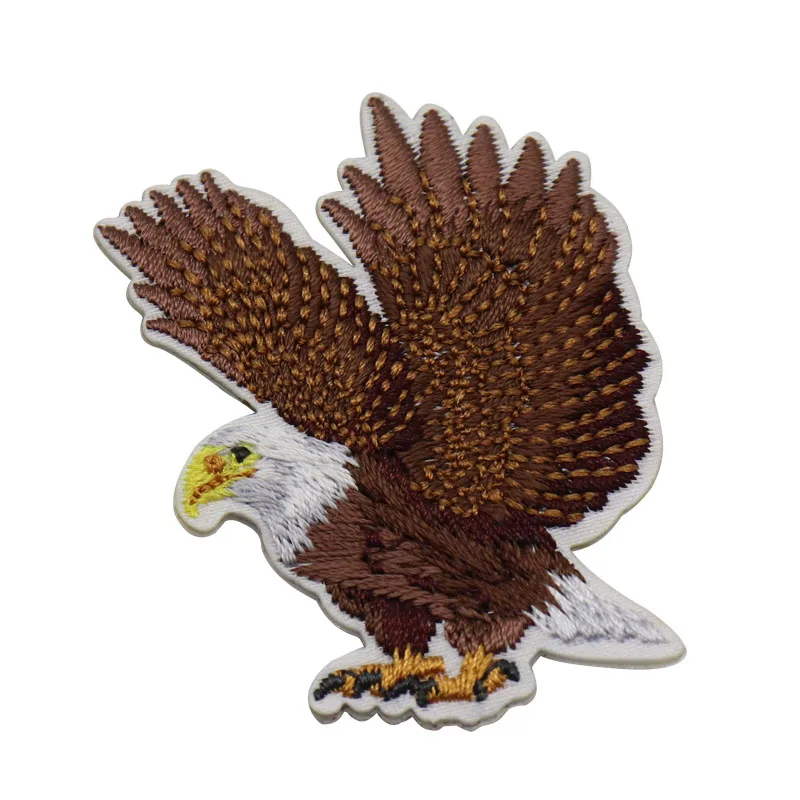 Customized Embroidery Designs Italy Eagle Embroidered Patch Adhesive on ...