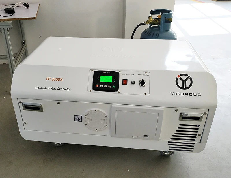 Ultra-silent Small Gas Turbine Generator 8000 Watts Single Phas Propane ...