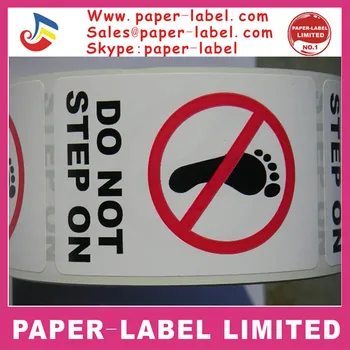 Do Not Step On Warning Labels Stickers - Buy Please Scan Usps Certified ...