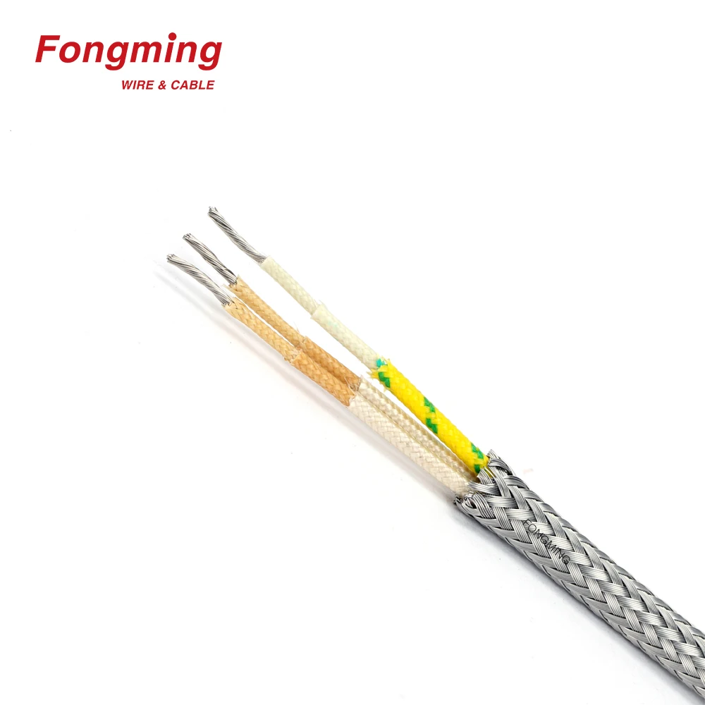 High Temperature Multicore Silicone Cable Fiberglass Wire Heating ...