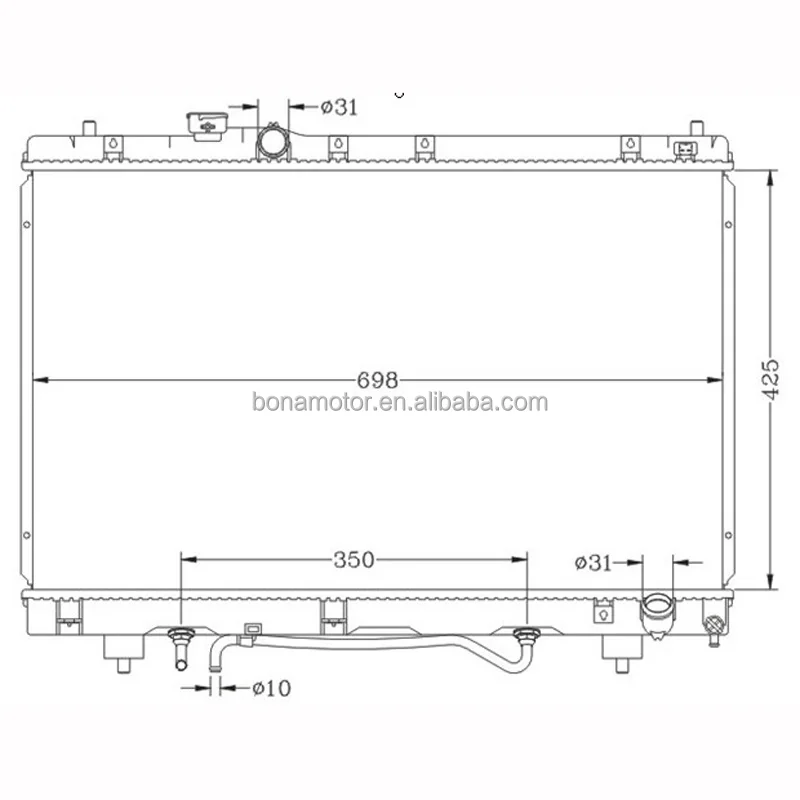 ชิ้นส่วนระบายความร้อนอัตโนมัติสำหรับหม้อน้ำโตโยต้า3SFE 16400-7A260 ...
