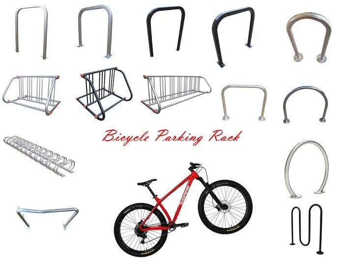 Stainless Steel Bike Rack Stand Loop Circle Surface Mounted Cycle ...