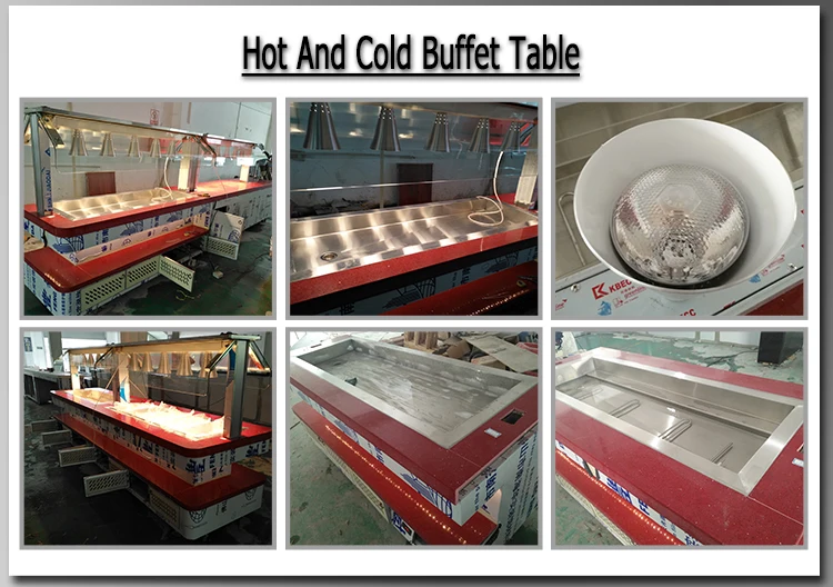Hot and Cold Buffet Table for Restaurant - Stainless Steel