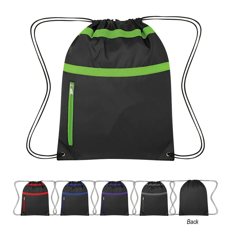 Five Colors Option Trinity Sports Pack 210d Polyester Drawstring Bag ...
